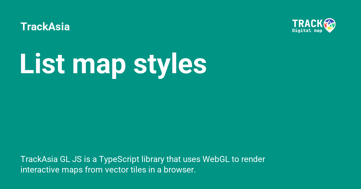List map styles - TrackAsia